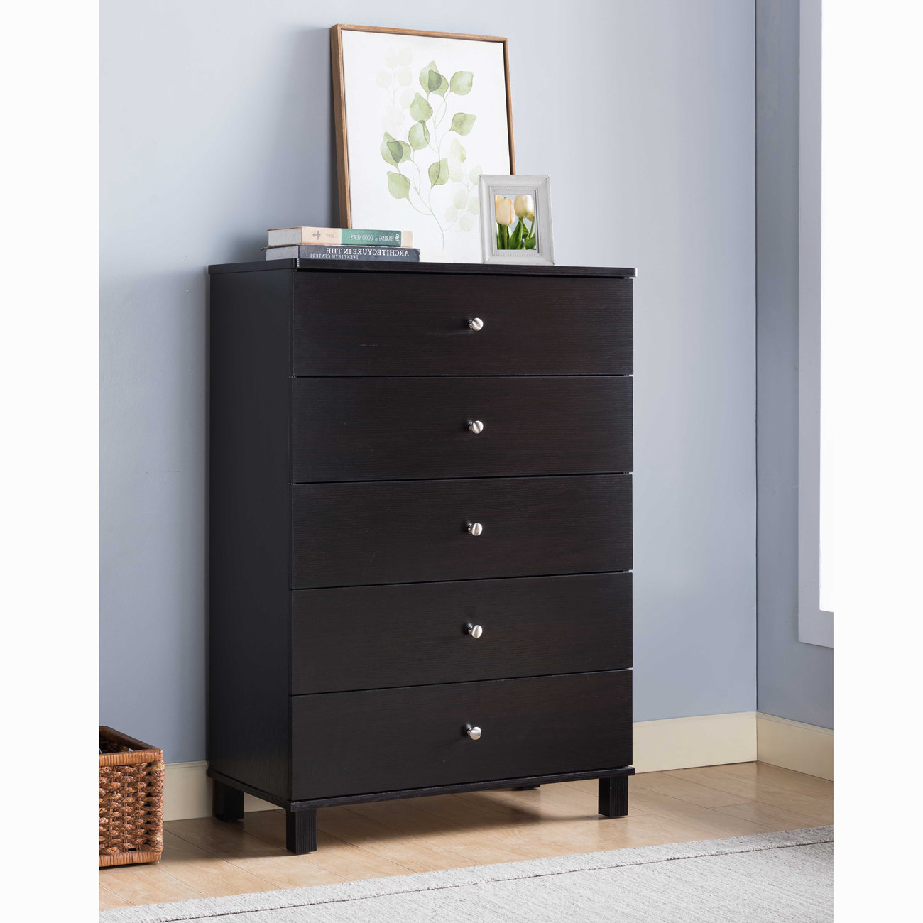 Loon Peak® Hannahmae 5 Drawer Accent Chest, Contemporary Chest, Living ...