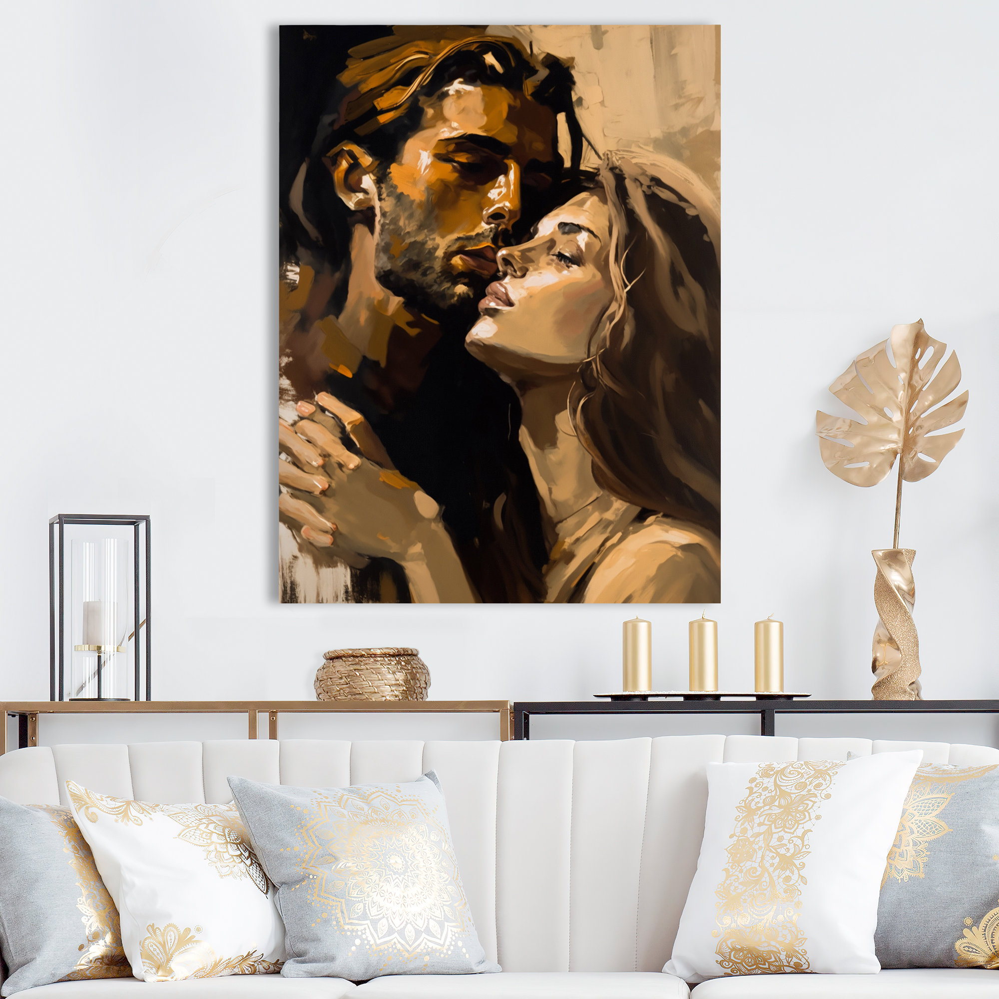 Winston Porter Passionate Love Portrait Retro I On Canvas Print | Wayfair