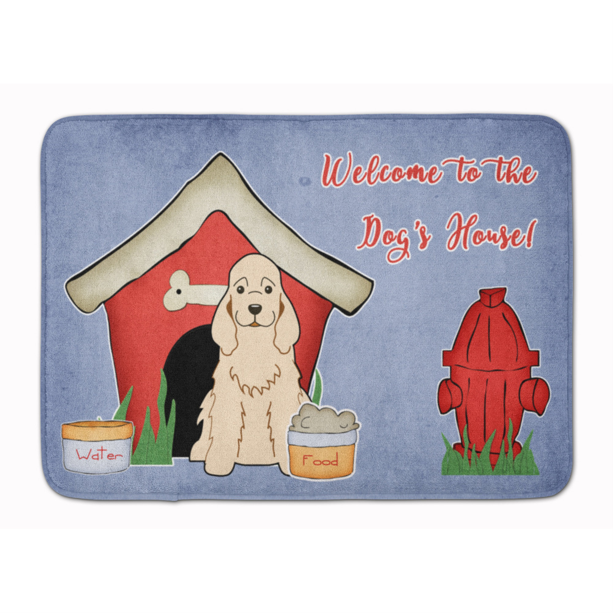 East Urban Home Dog House Cocker Spaniel Rectangle Microfiber Non-Slip ...