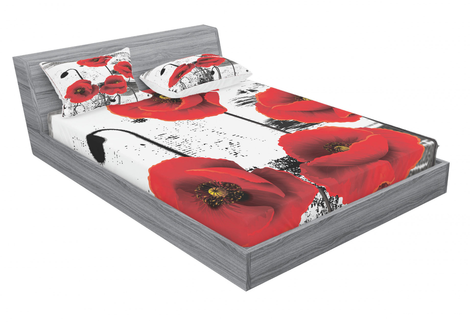Ambesonne Poppy Sheet Set | Wayfair