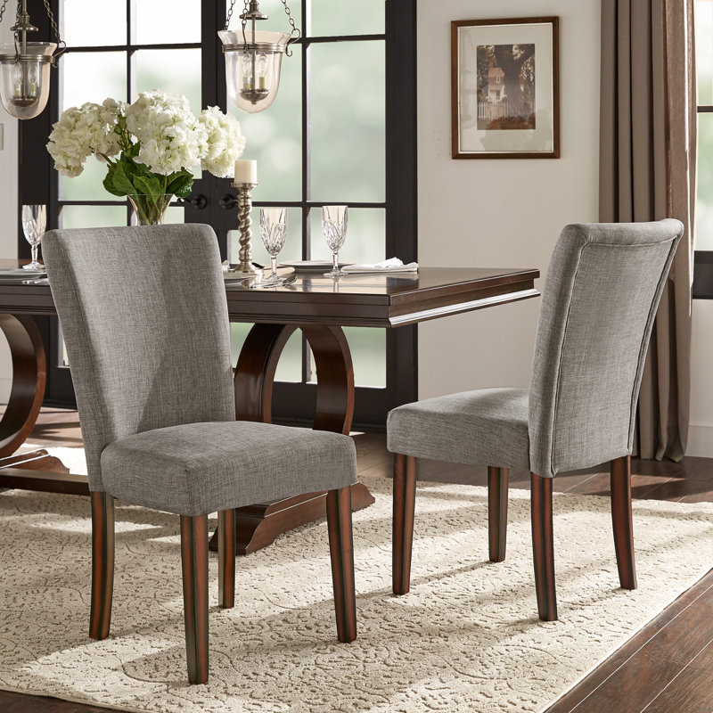 Three Posts™ Lancaster Linen Solid Back Side Chair & Reviews | Wayfair