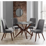 George Oliver Robinson Dining Set with 4 Chairs | Wayfair.co.uk