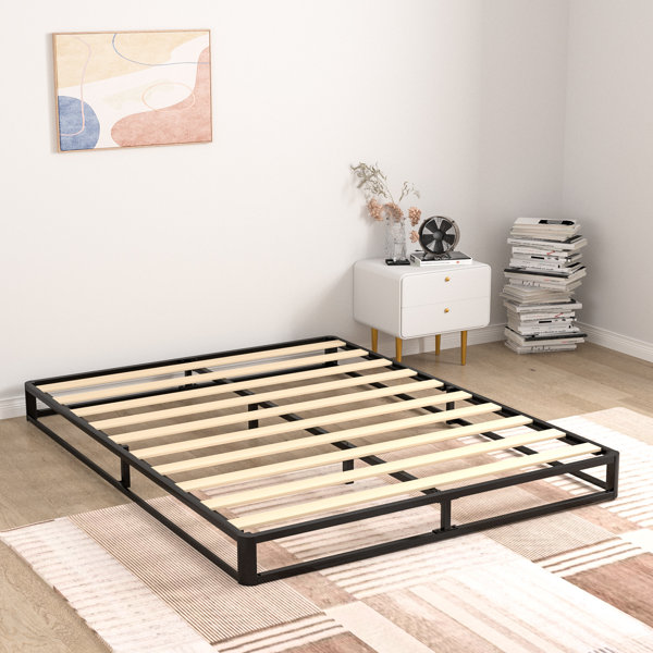 Alwyn Home Galatia 6.3'' Low Profile Bed Frame with Wood Slats No Box ...
