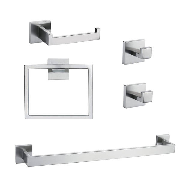 SMARTLET 5 - Piece Bathroom Hardware Set | Wayfair