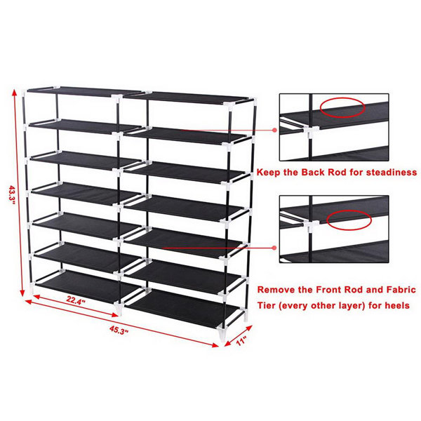 Rebrilliant 36 Pair Shoe Rack & Reviews | Wayfair