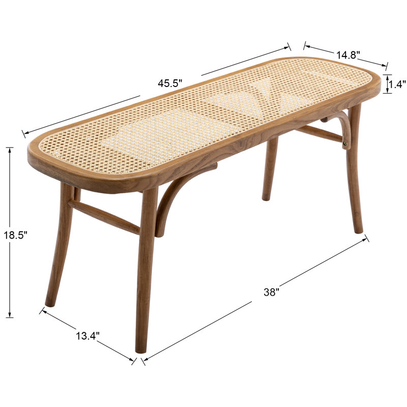 Bay Isle Home™ Barnicle Wood Bench & Reviews | Wayfair
