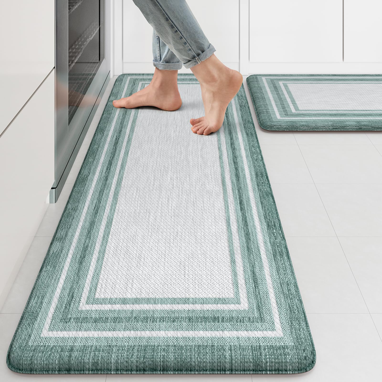 Latitude Run® Waterproof Farmhouse Kitchen Mat | Wayfair