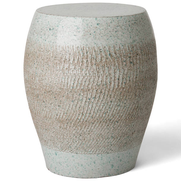 Bungalow Rose Clesha Ceramic Accent Stool | Wayfair