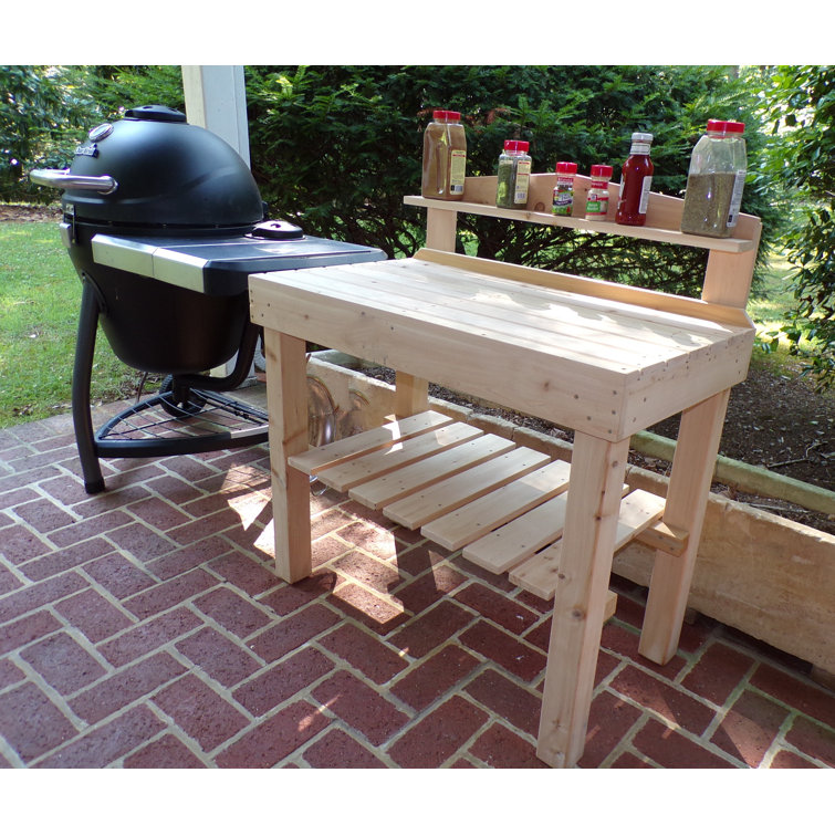 BarHarborCedar Bar Harbor Cedar 35'' W x 20'' D Wood Outdoor Kitchen ...