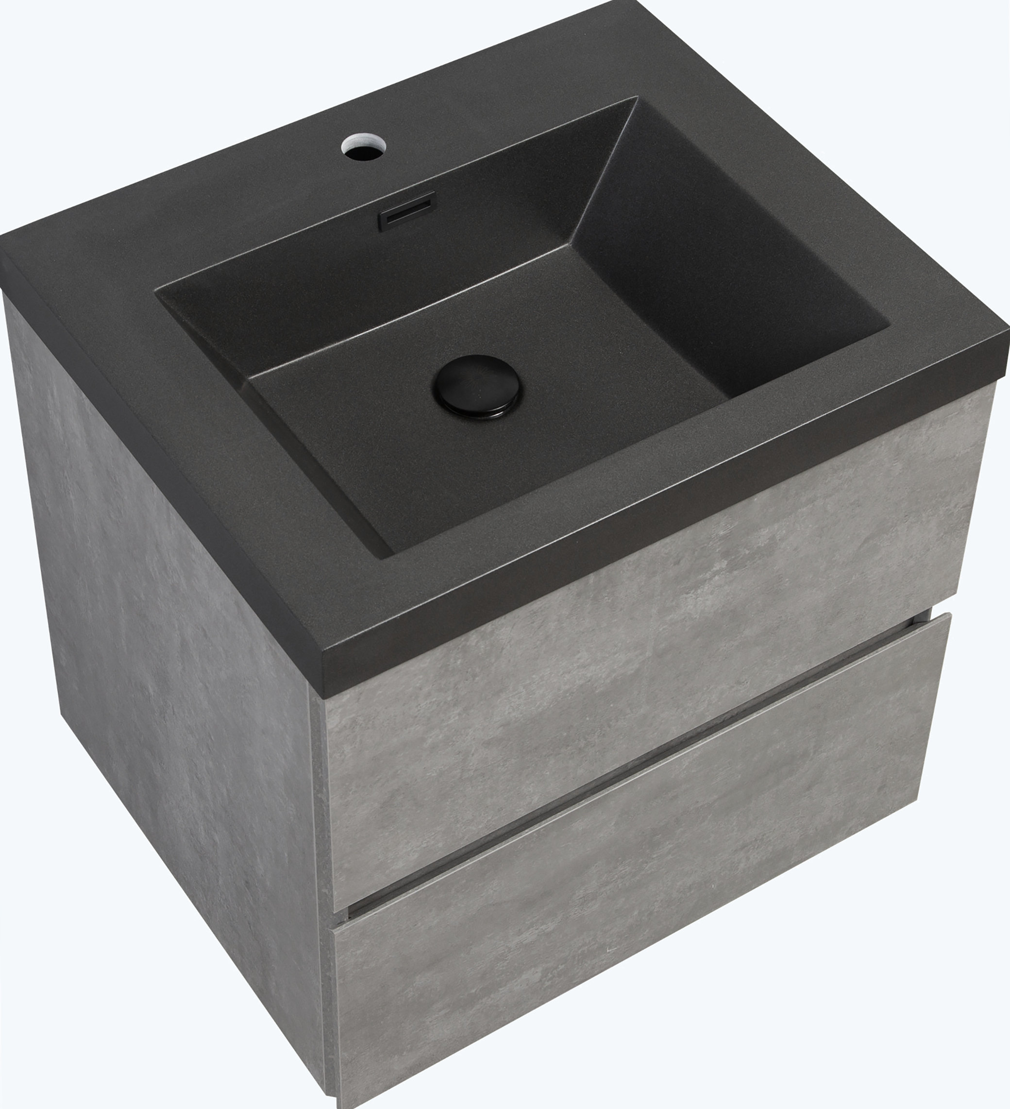 Ebern Designs Izayah 23.62'' Single Bathroom Vanity with Resin Top ...