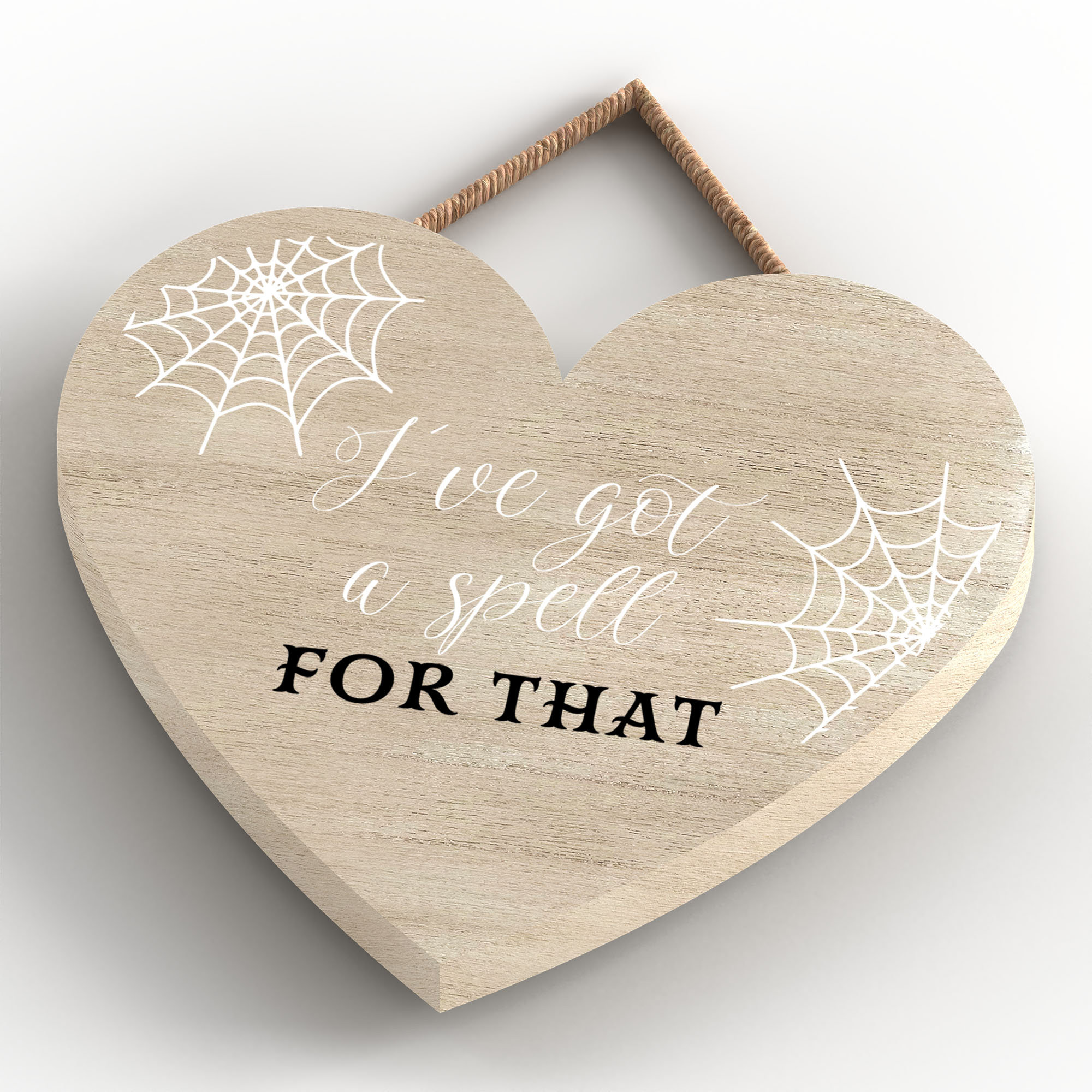 The Seasonal Aisle Witch I've Got a Spell For That Wooden Heart Plaque ...