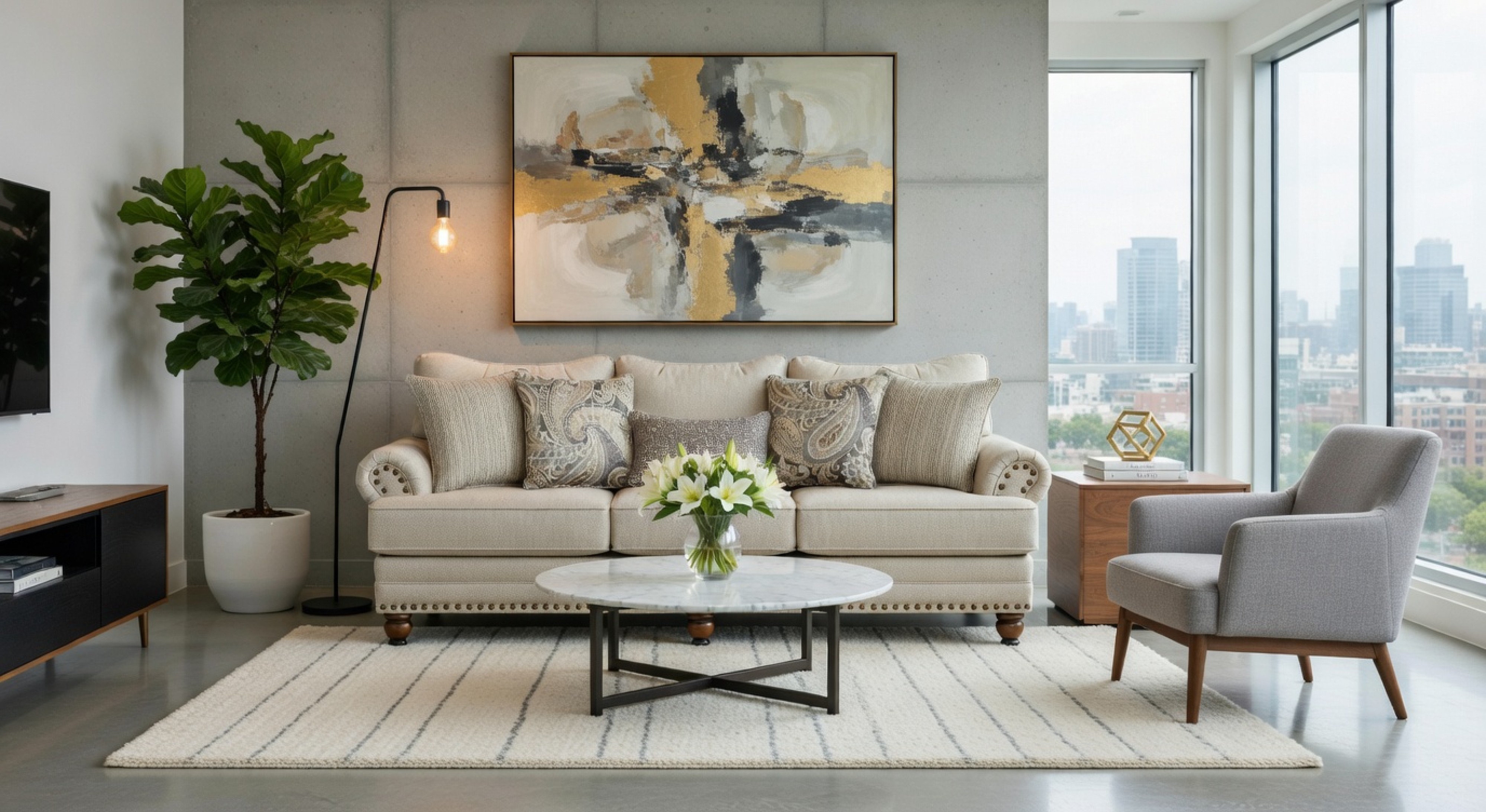 Three Posts™ Freda 96" Sofa with Reversible Cushions & Reviews | Wayfair