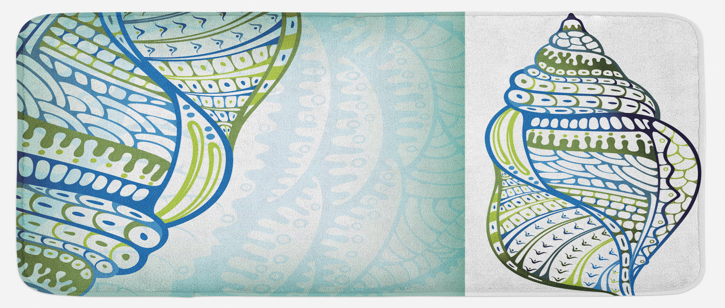 East Urban Home Seashells Kitchen Mat | Wayfair