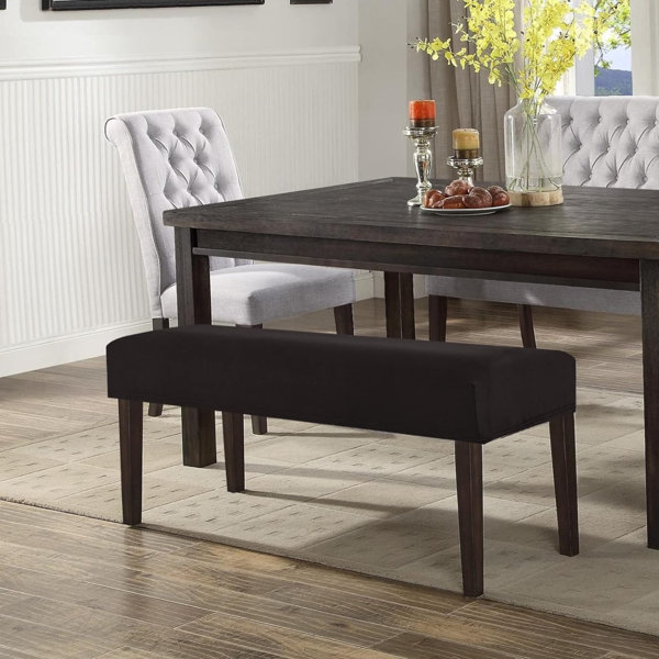 Latitude Run® Dining Room Bench Covers Stretch Spandex Upholstered ...
