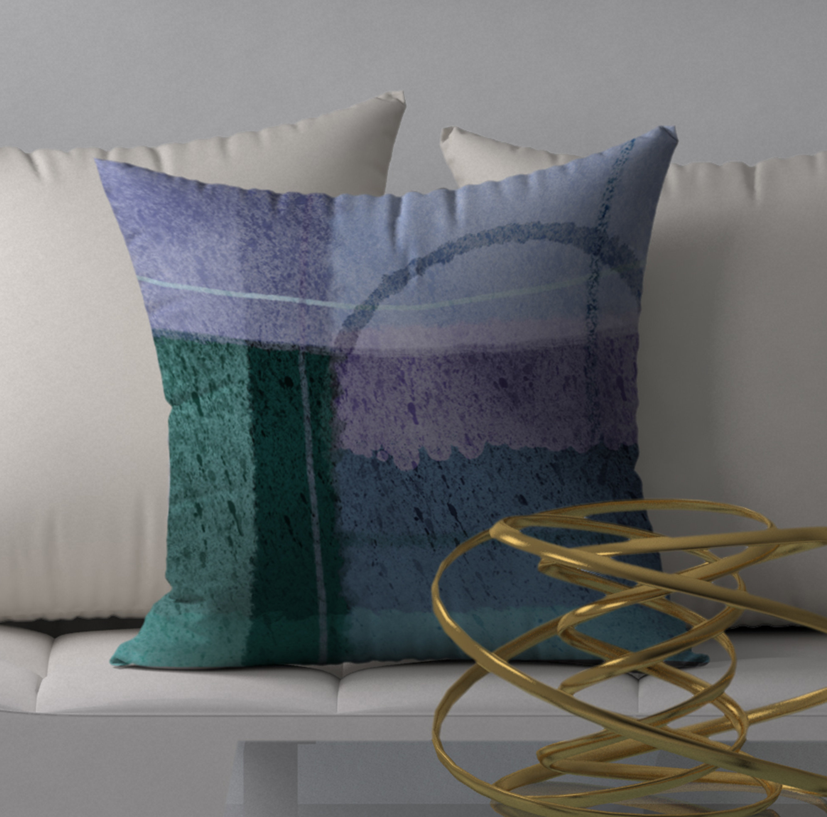 LeRoi Products Abstract Reversible Throw Pillow | Wayfair