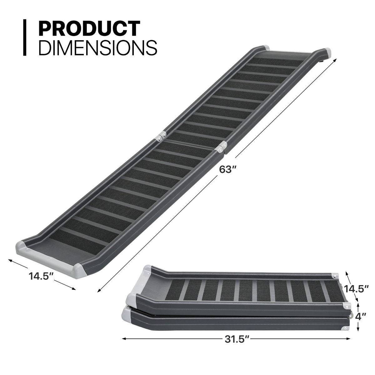 Tucker Murphy Pet™ Foldable Pet Car Ramp Portable Dogs Step Ladder with ...