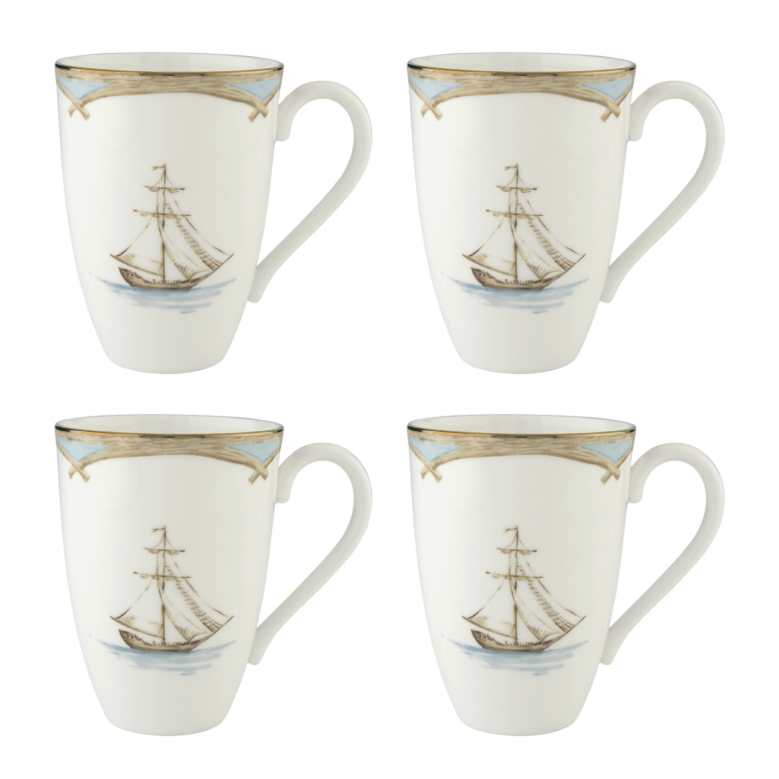 Lenox British Colonial Tradewind Mugs, Set of 4 & Reviews | Perigold
