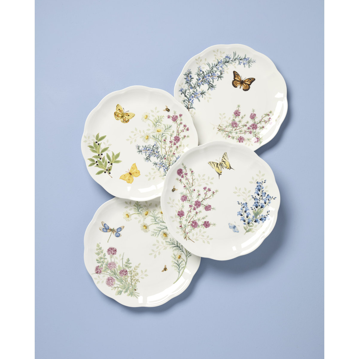 Lenox Butterfly Meadow Herbs Dinner Plates, Set of 4 | Perigold