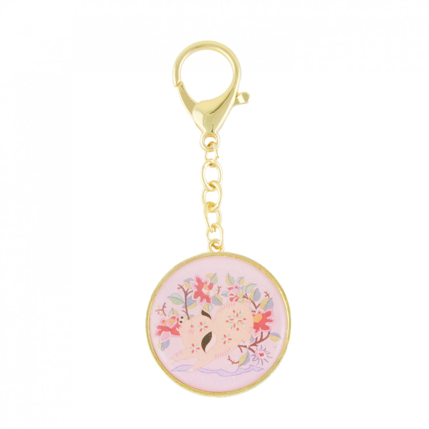 Feng Shui Import Boar Animal Sign Wish Amulet Key Chain | Wayfair