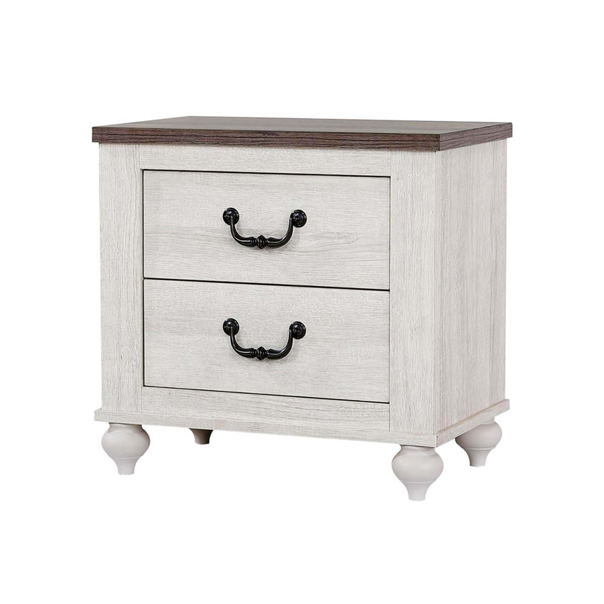 Ophelia & Co. Two-Tone Finish Nightstand With 2 Drawers - Wayfair Canada