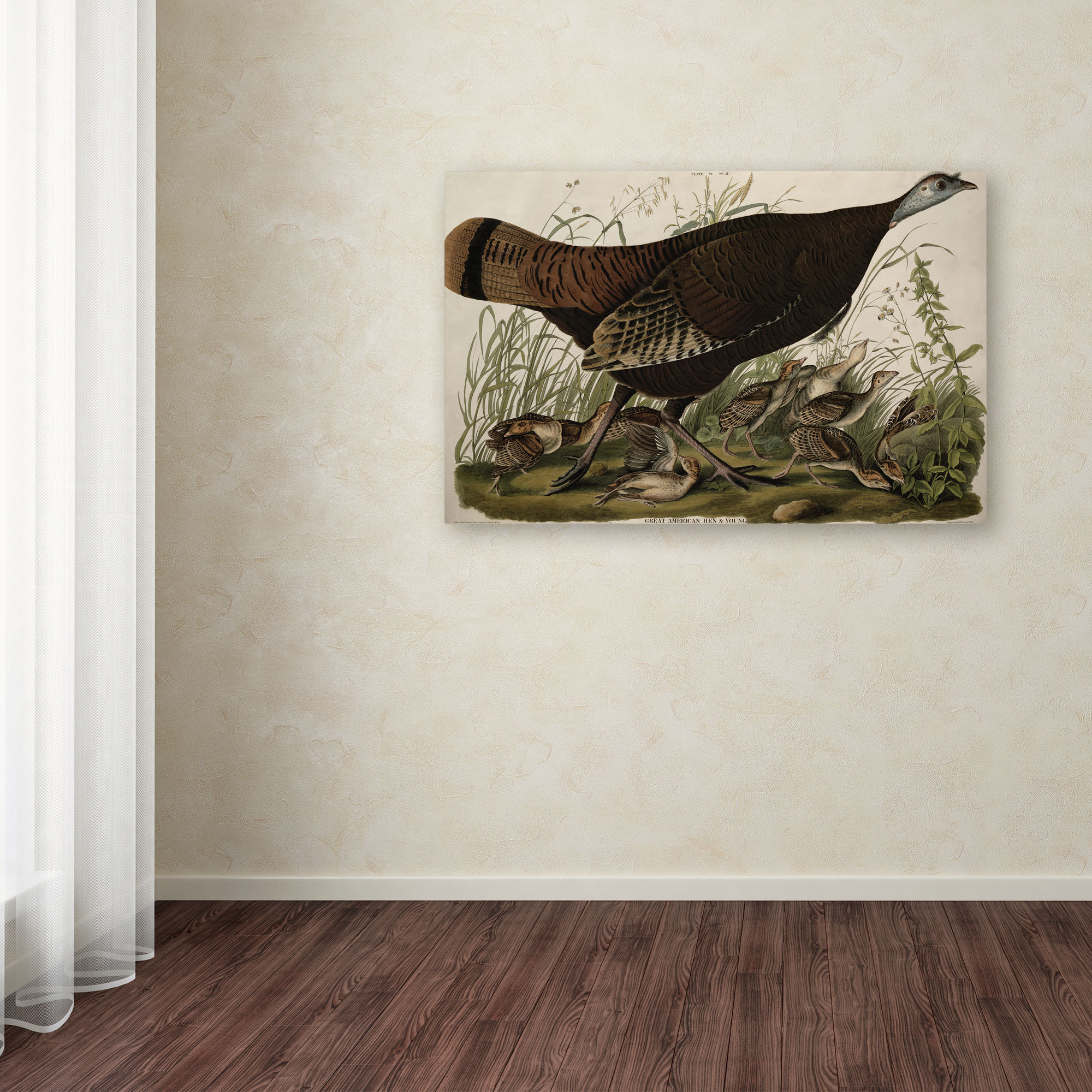 Lark Manor™ "Great American Hen and Young" by John James Audubon ...
