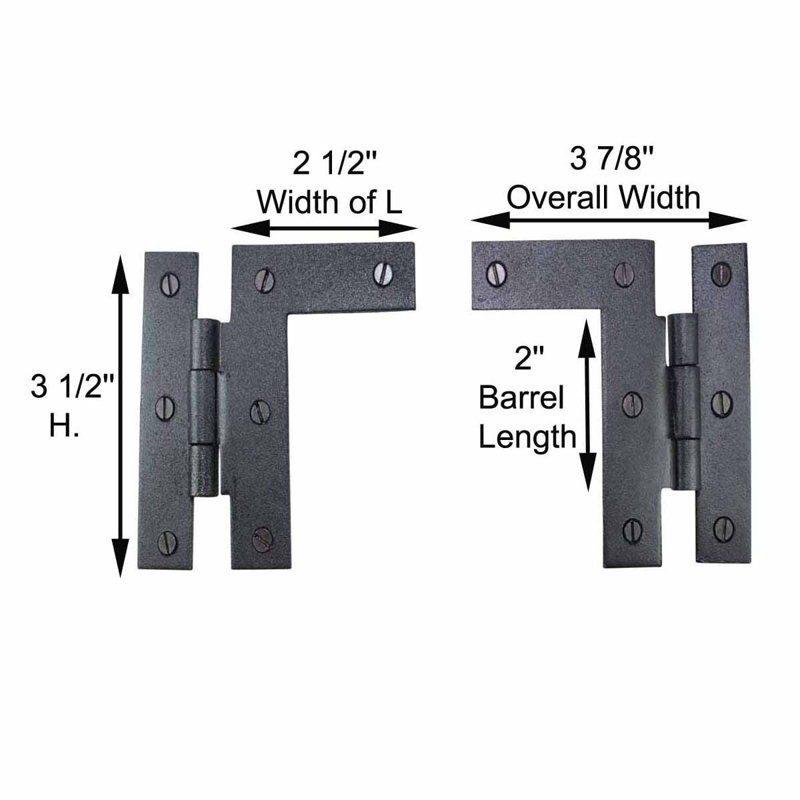 The Renovators Supply Inc. Iron HL-Hinge | Wayfair