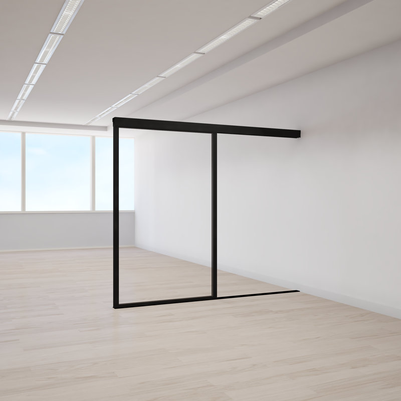 The Sliding Door Company 2-Panel Sliding Clear Glass Entrance Door Kit ...