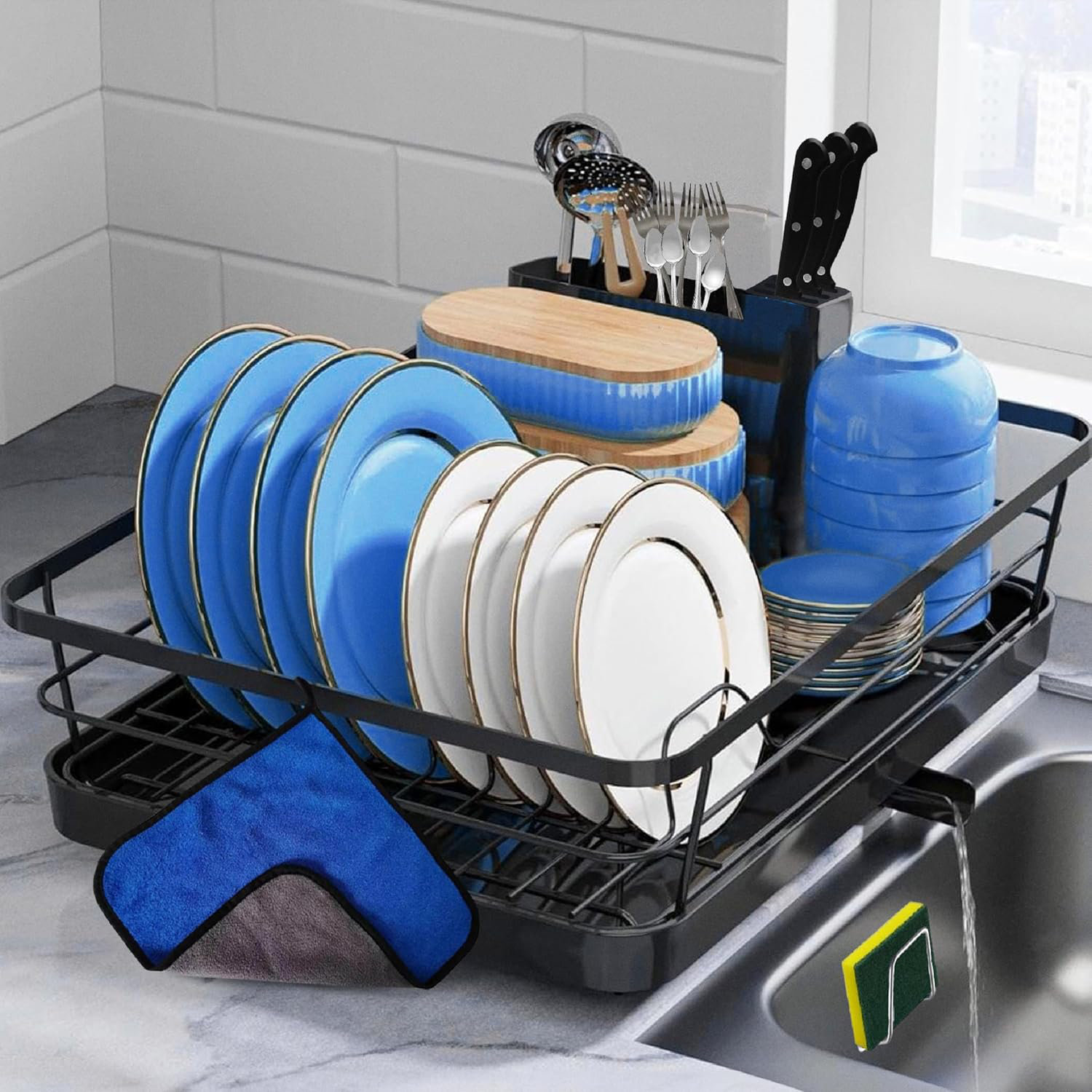 HELMRA Stainless Steel Dish Rack | Wayfair