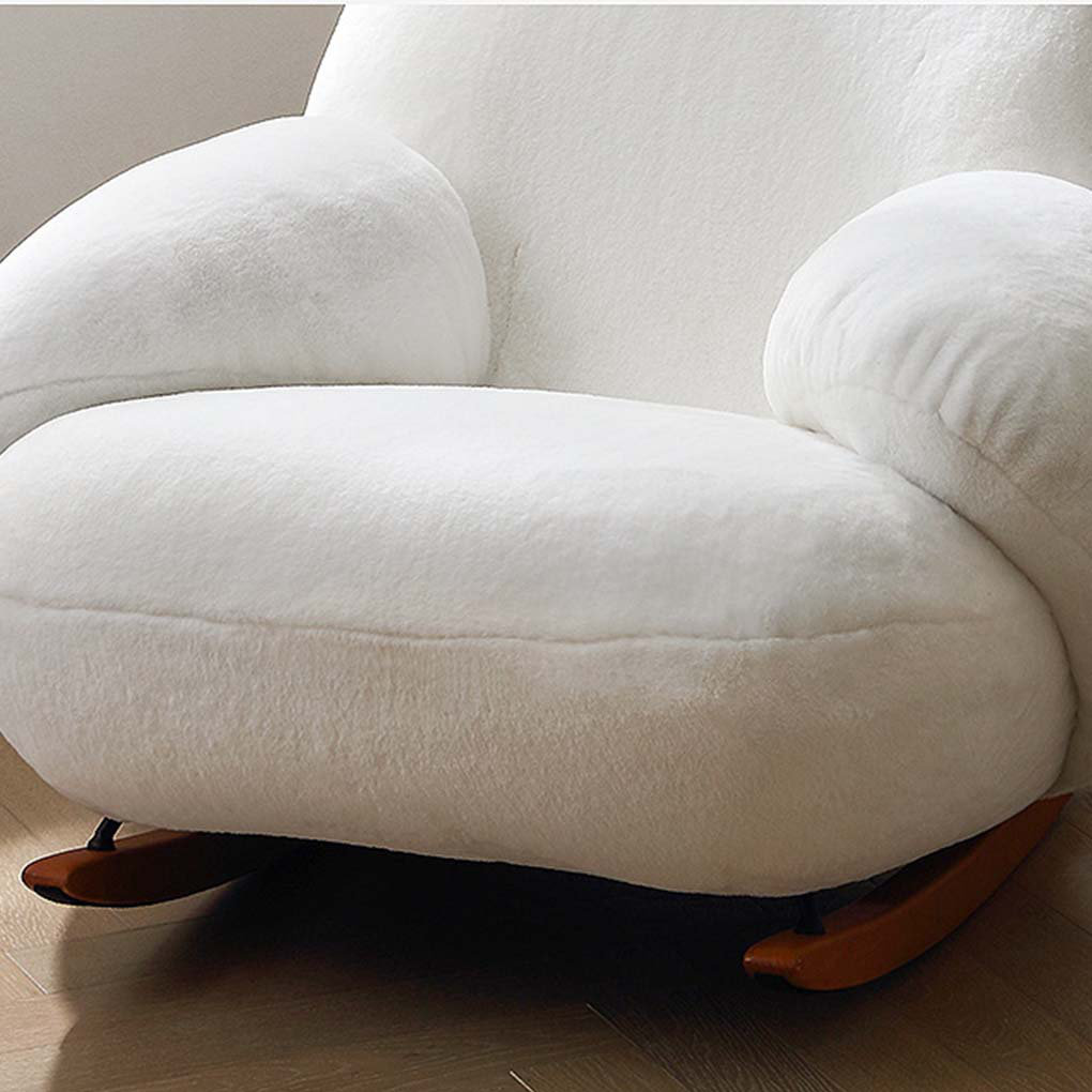 Axis Living White Minimalist Comfortable Rocking Chair Rocking Chair ...