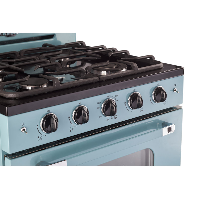 Unique Classic Retro 30" 4 burner 3.9 cu. ft. Freestanding Gas Range ...