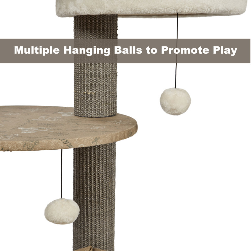 MidWest Homes For Pets Feline Nuvo "Summit" Fashionable Cat Tree ...