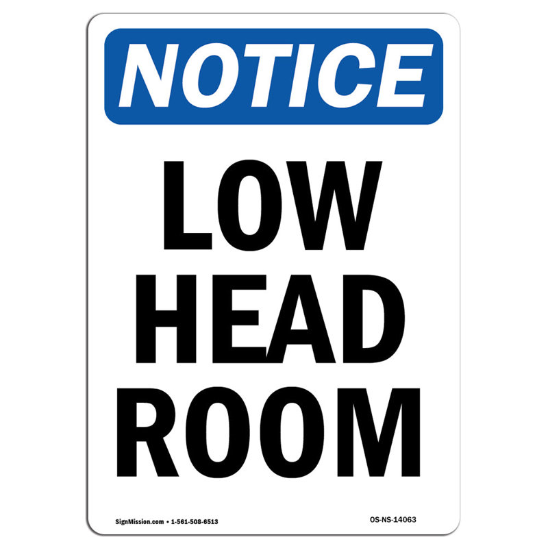 SignMission Low Head Room Sign | Wayfair