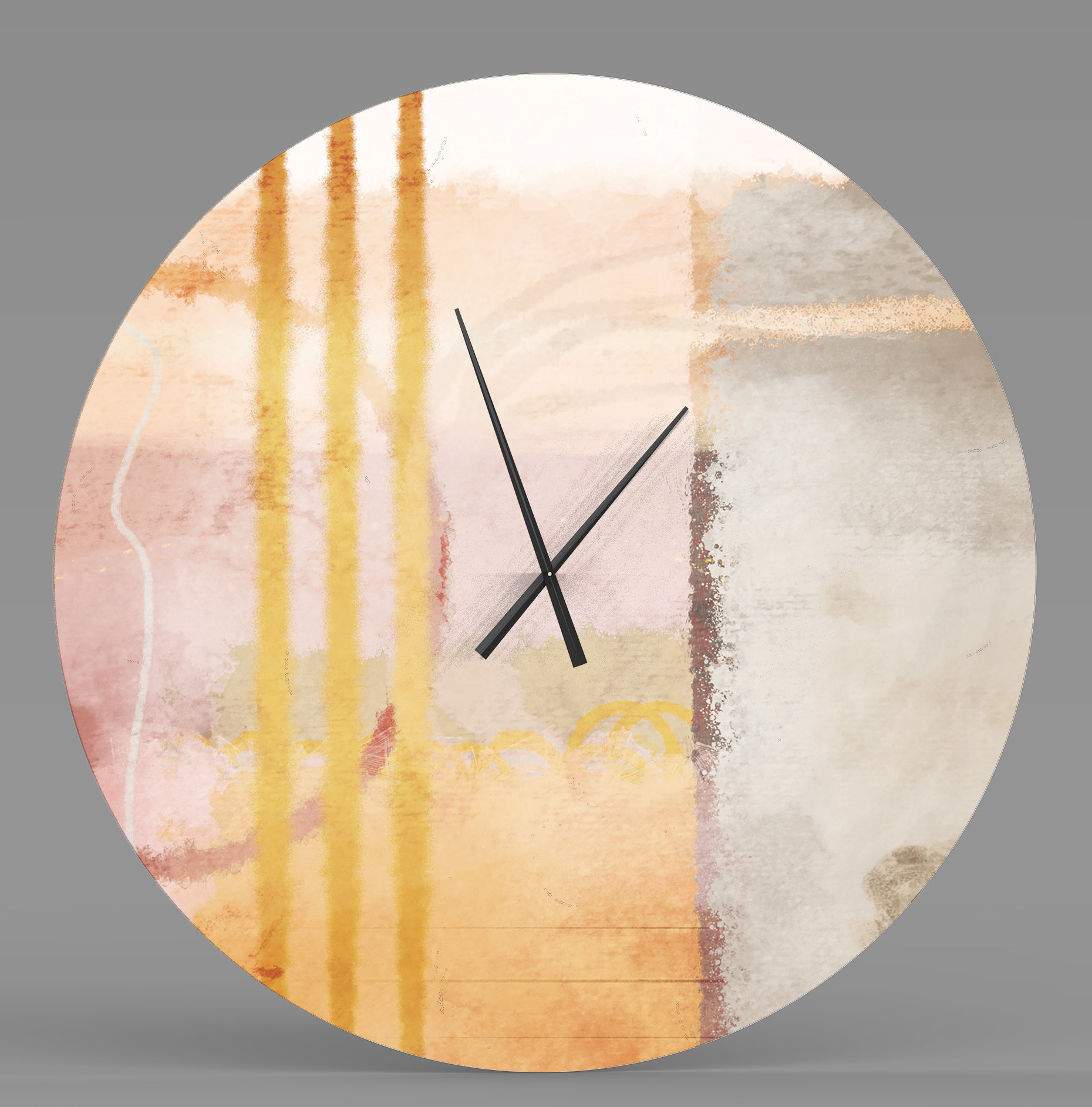 Ebern Designs Spotless Neoteric Abstract Wall Clock | Wayfair