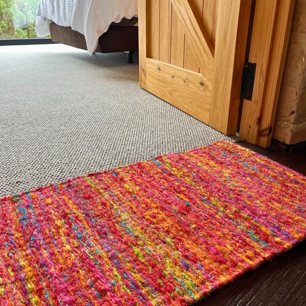 Union Rustic John-Adam Handwoven Sisal Red Lava Area Rug | Wayfair