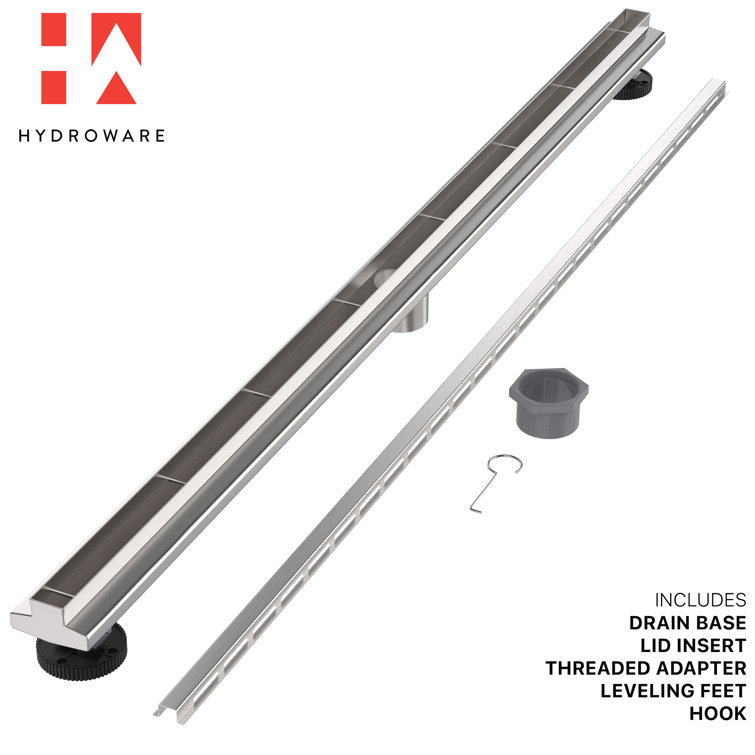 HYDROWARE Modern 48" x 1" Slot Linear Drain - Wayfair Canada