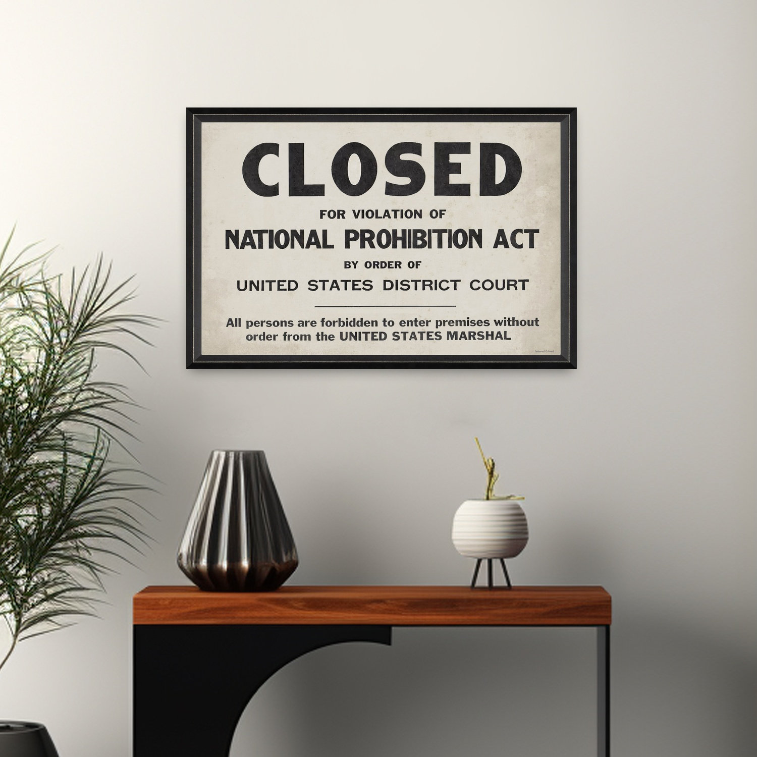 17 Stories Closed - National Prohibition Act Retro Vintage Abstract Art ...