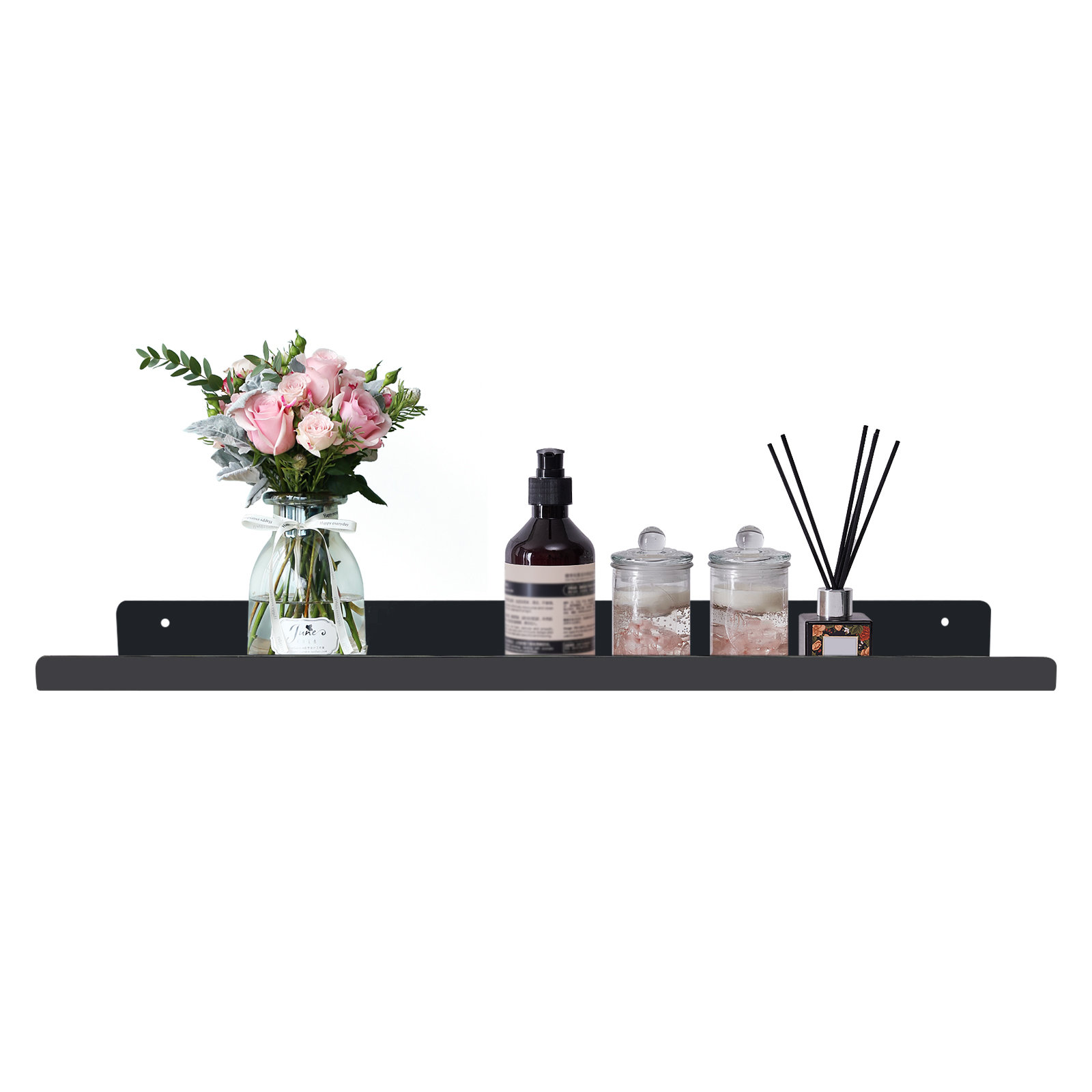 Ebern Designs Premium Steel Wall Mounted Display Shelf | Wayfair