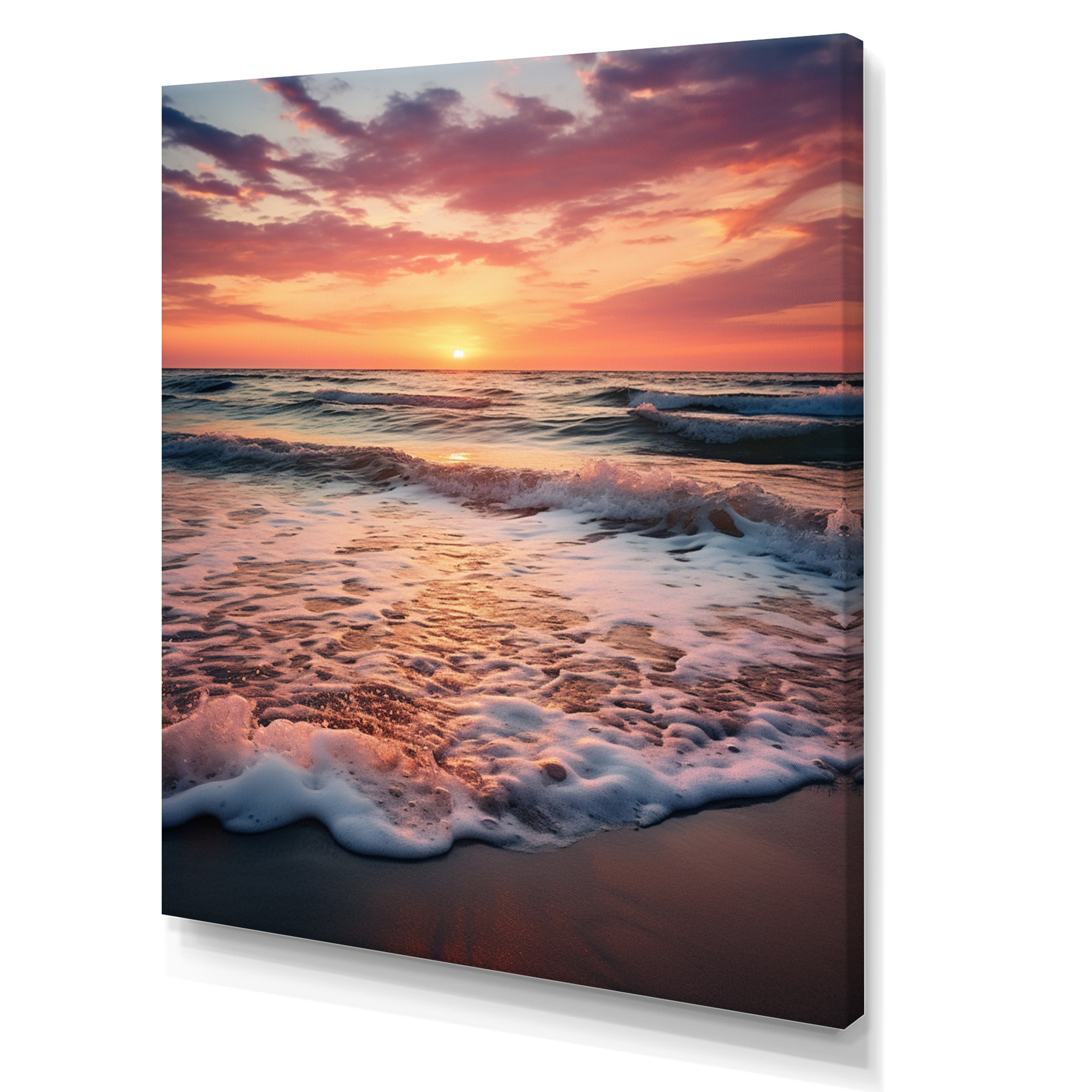 Dovecove Brooklington Beach Golden Sands XIV On Canvas Print | Wayfair