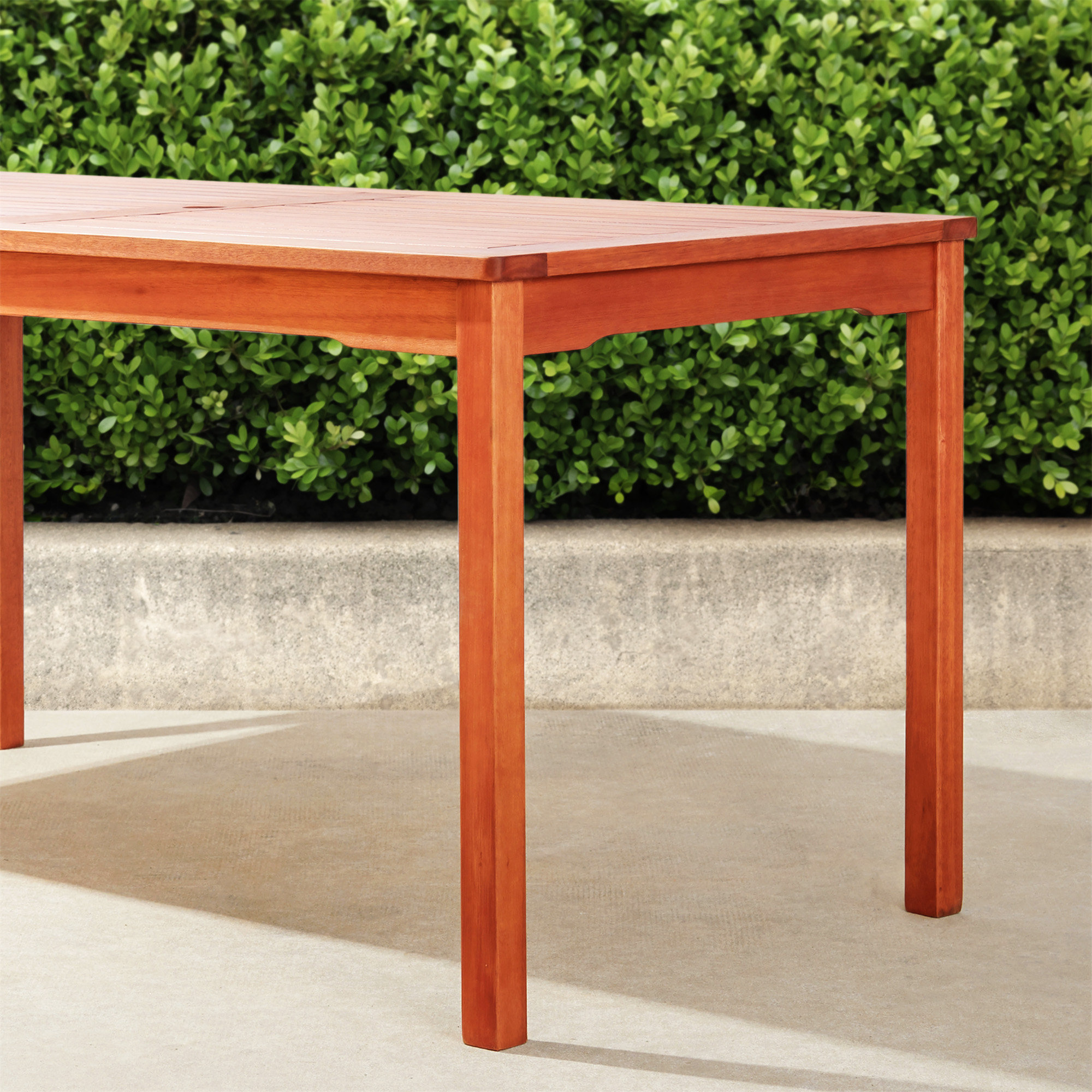 Latitude Run® Caladesi Rectangular Farmhouse Wood Patio Dining Table ...