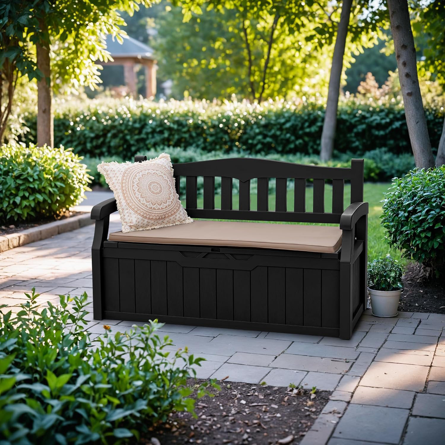 Lark Manor™ 80 Gallon Storage Bench Deck Box | Wayfair