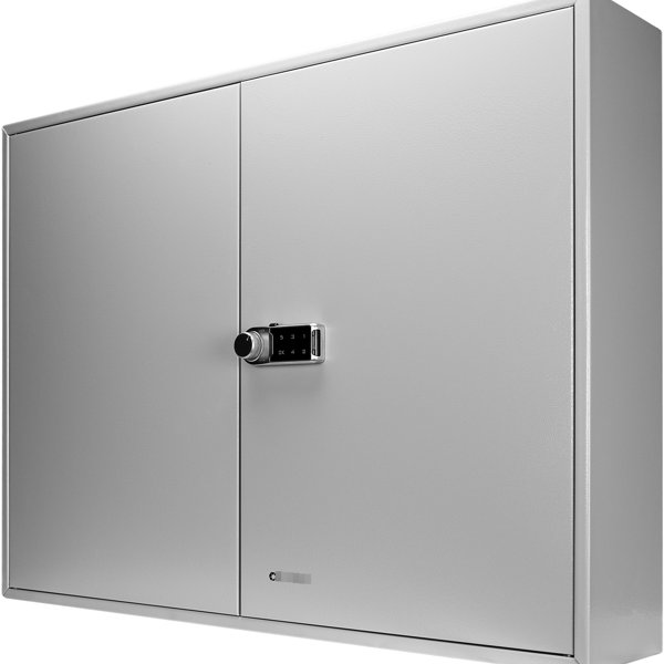 TUOXIN Digital Lock Key Box In Grey - 400 Keys Adjustable Steel Cabinet ...