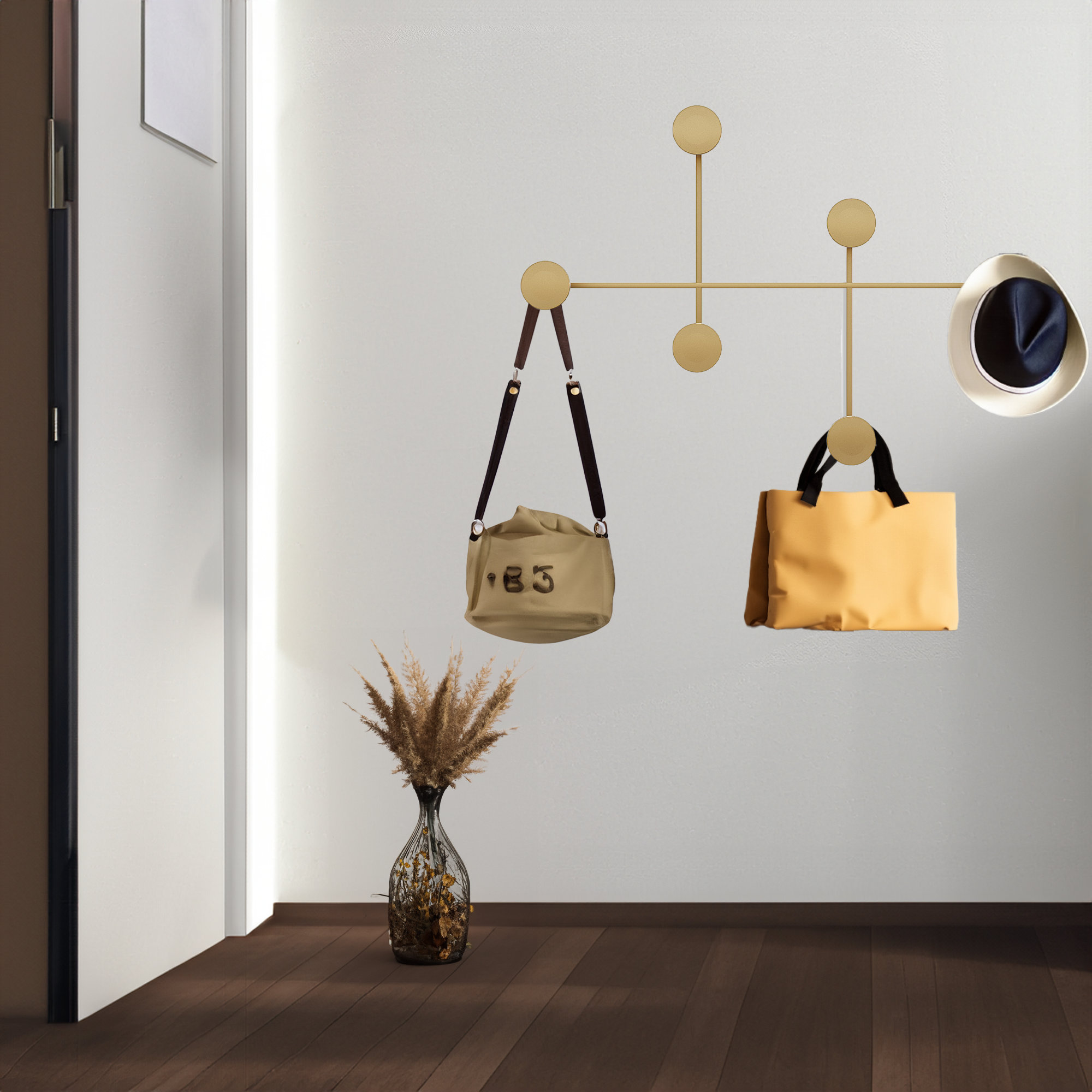 Hokku Designs Melise Metal Wall 6 - Hook Wall Mounted Coat Rack | Wayfair