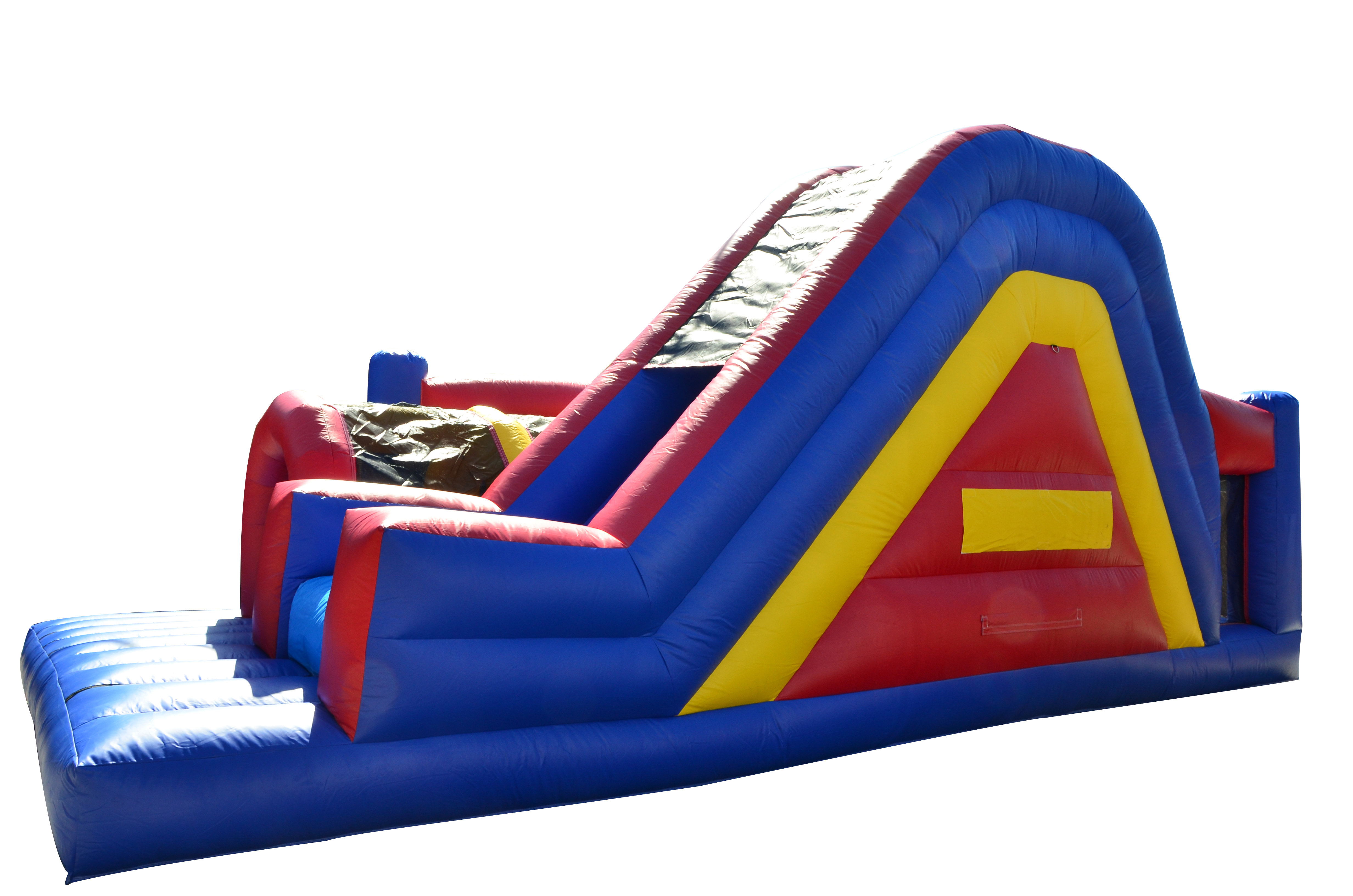 JumpOrange Rainbow Xtreme Obstacle Course Bounce House (with Slide and ...