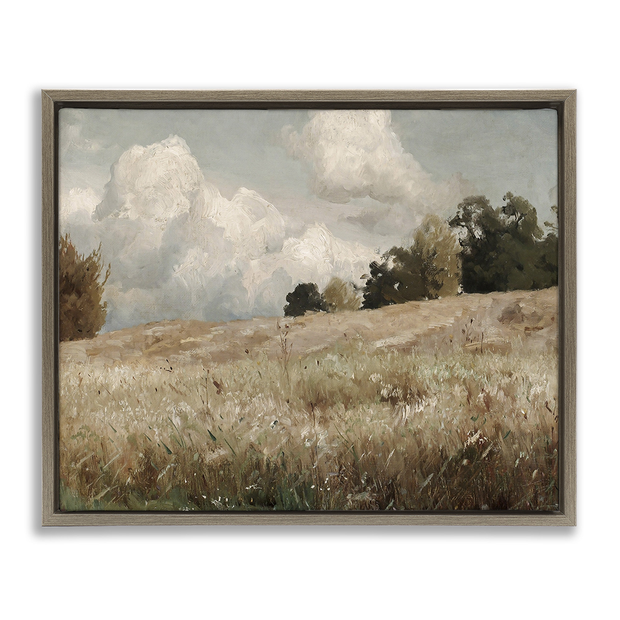 Winston Porter Classic Cloudy Field Landscape - Wayfair Canada
