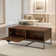 Latitude Run Akshaye Rustic Brown Enclosed Coffee Table with Storage ...