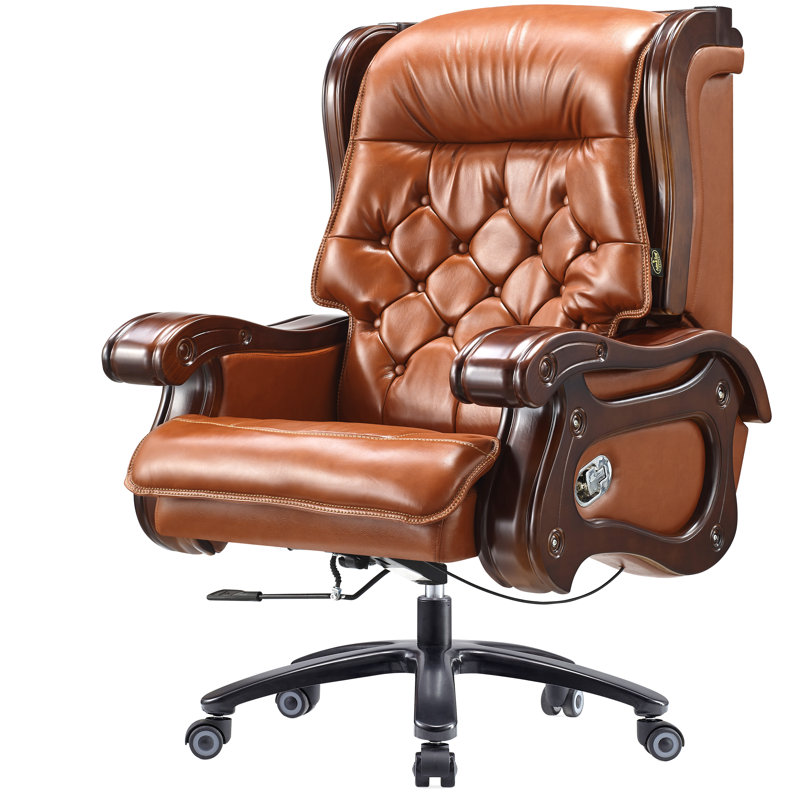 PENN EXECUTIVE CHAIRS Genuine Leather Executive Chair | Wayfair