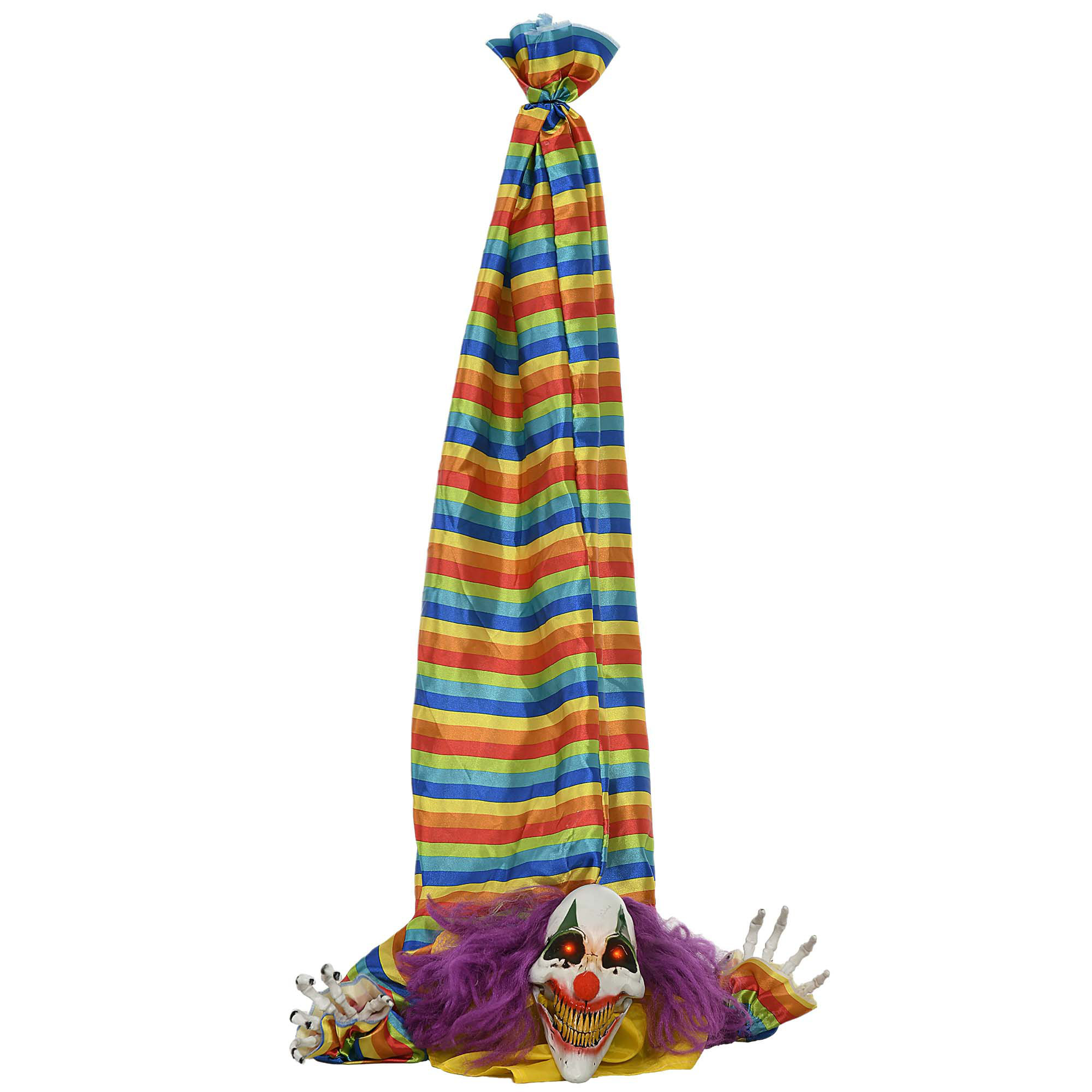 Bungalow Rose 3.8' Outdoor Halloween Animatronic Hanging Clown Corpse ...