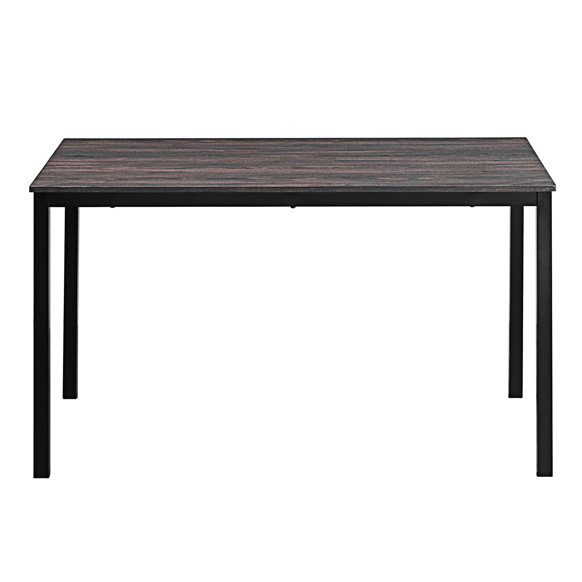 Ebern Designs 55.1'' Dining Table - Walnut Colour Table Top With Black ...