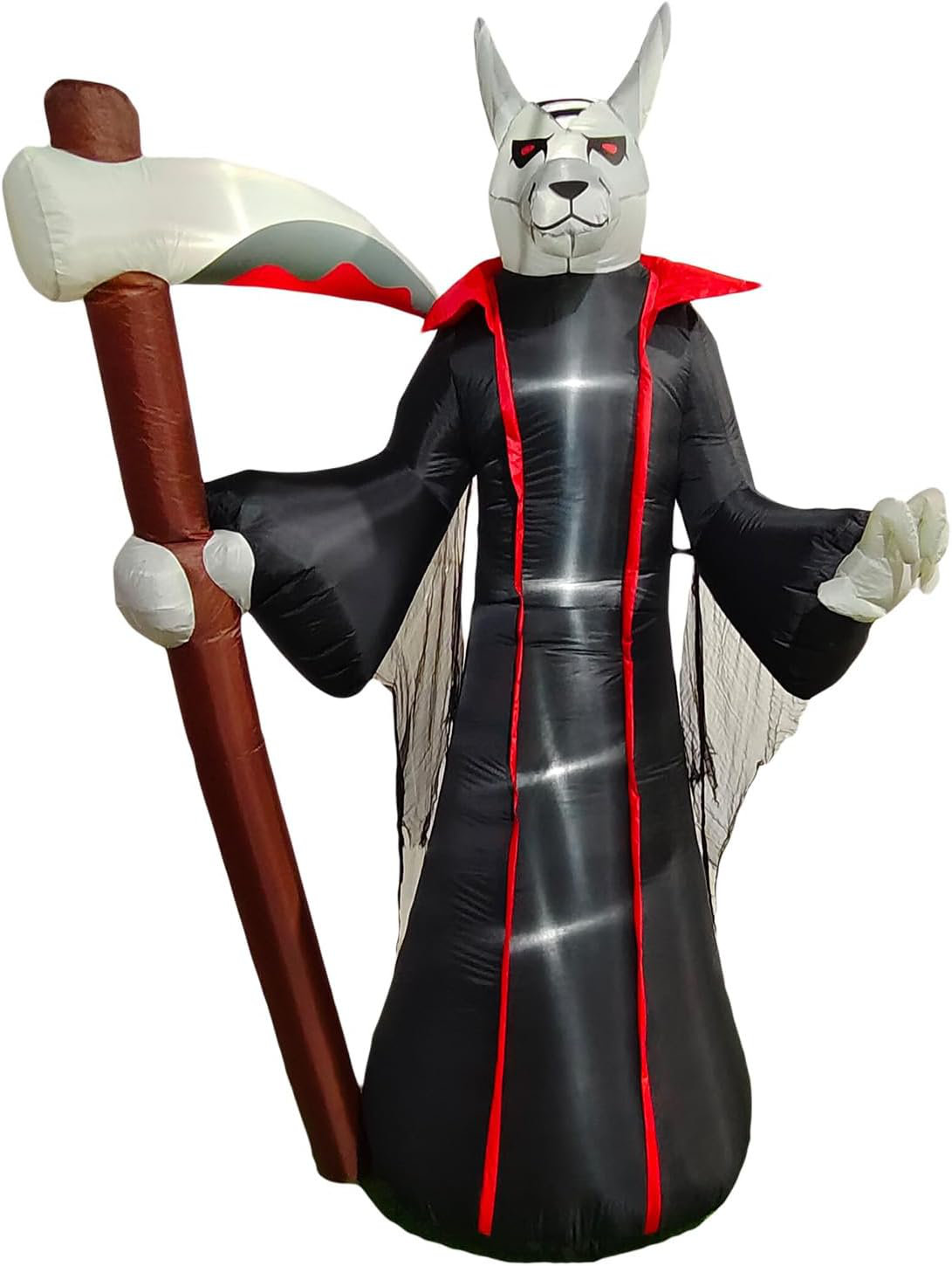 Ophelia & Co. 10 Ft Huge Frightening Anubis Reaper Halloween Inflatable ...