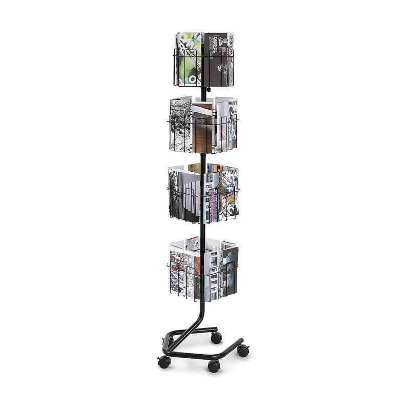 Rebrilliant 4-Tier 32 Pockets Rotating Magazine Literature Display ...